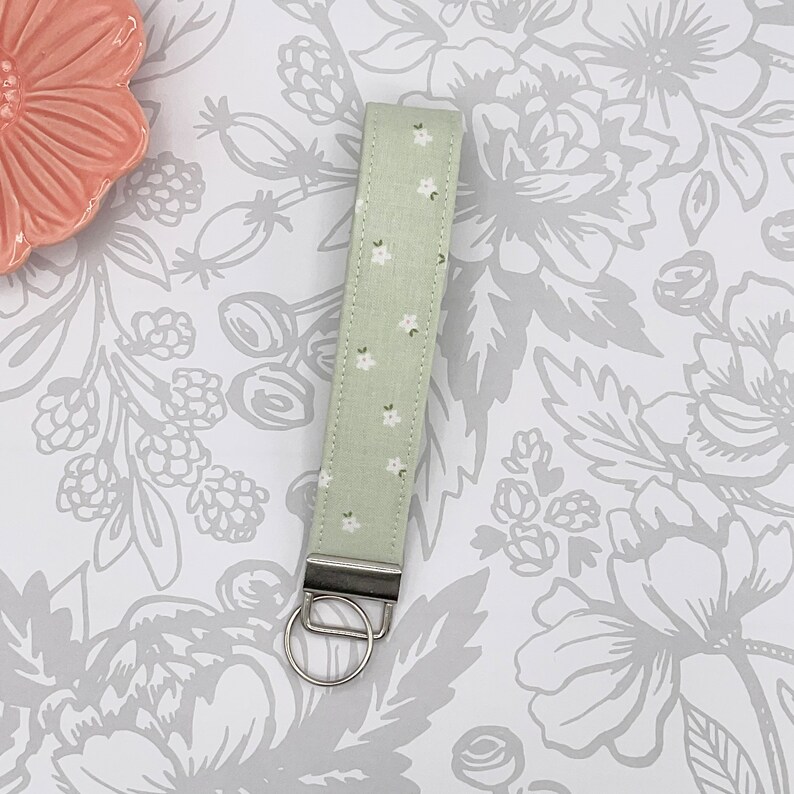 Light Green Keychain Wristlet Wrist Strap Wrist Lanyard - Etsy