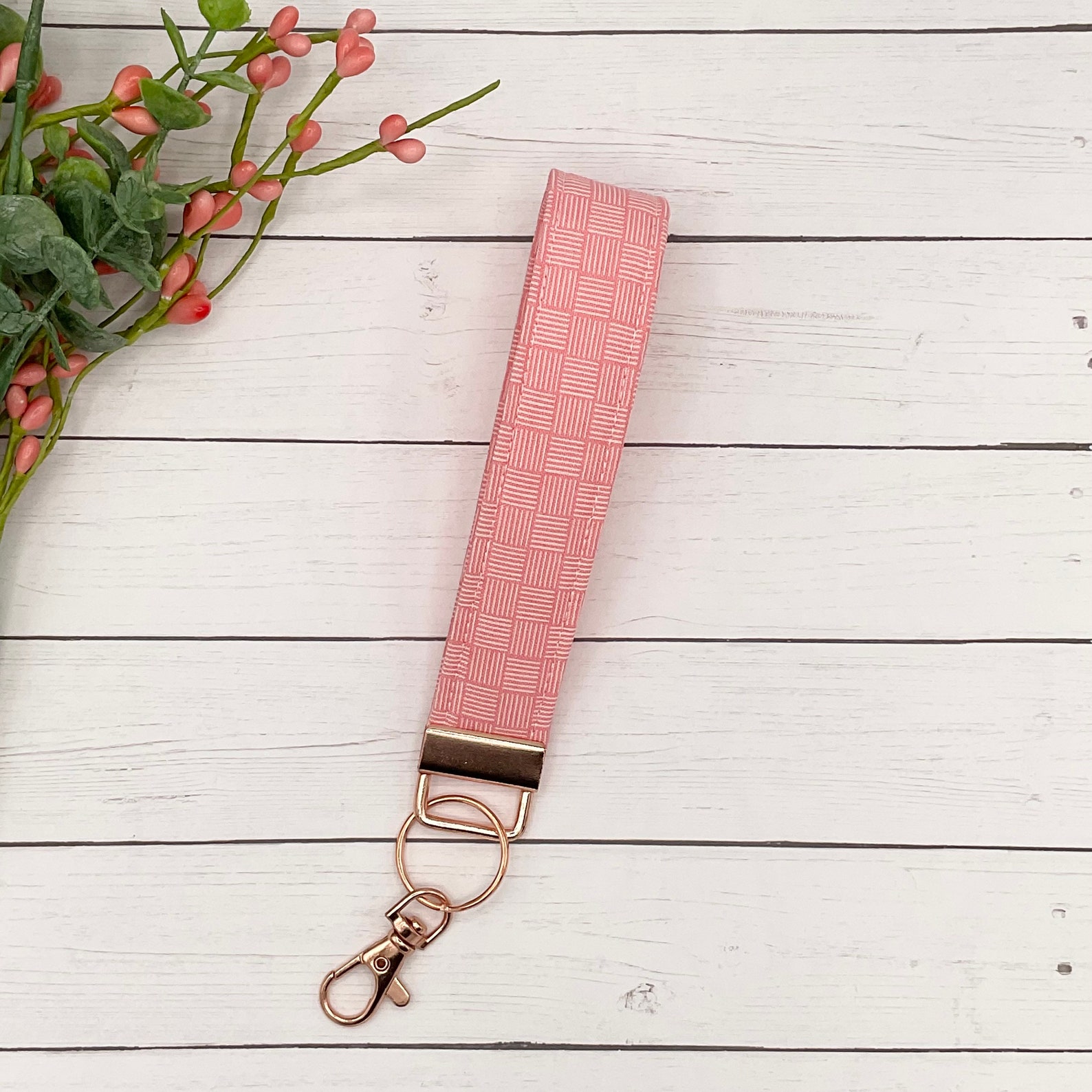 Floral Keychain Wristlet Daisies Keychain Strap Wrist - Etsy