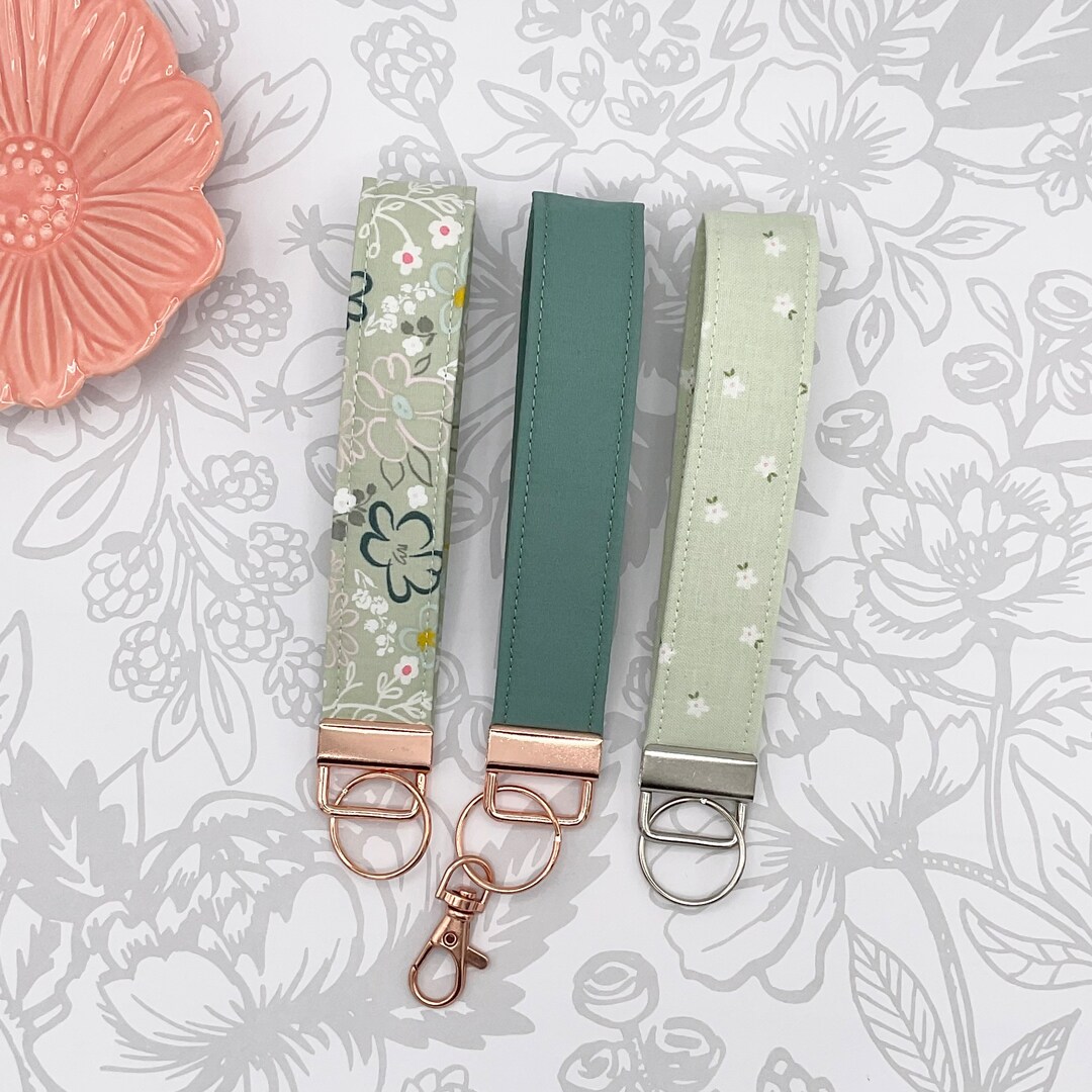 Light Green Keychain Wristlet Wrist Strap Wrist Lanyard - Etsy