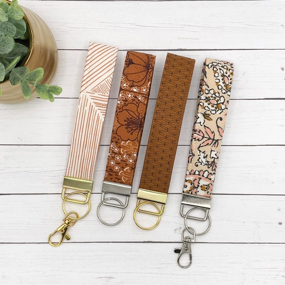 Fall Keychain Wristlet Keychain Strap Wrist Lanyard - Etsy