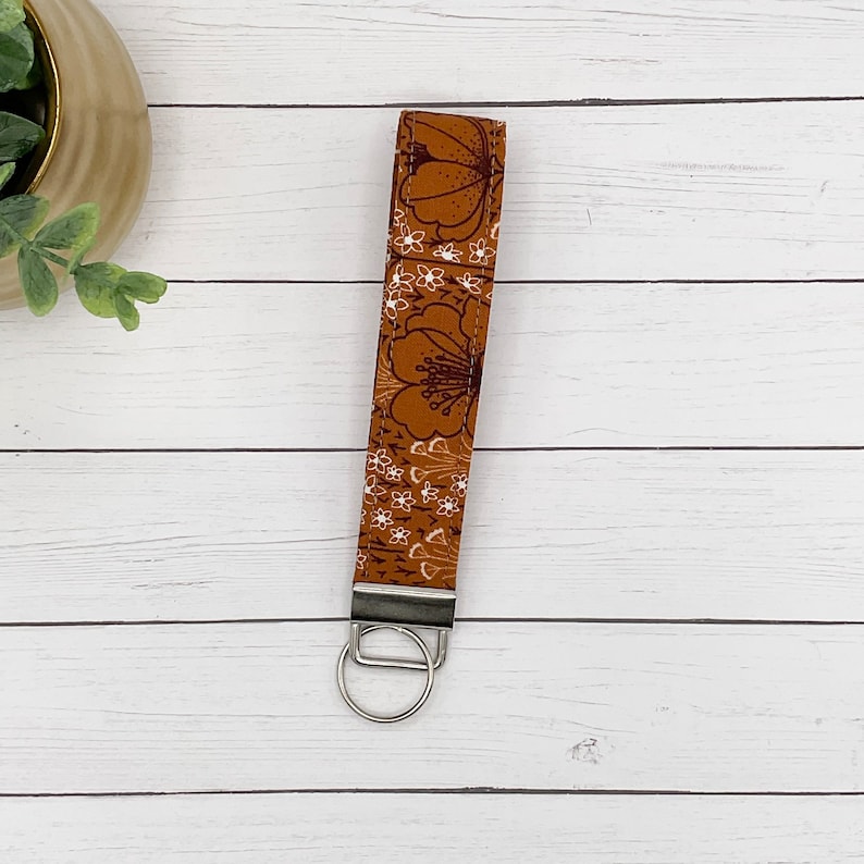 Fall Keychain Wristlet Keychain Strap Wrist Lanyard - Etsy