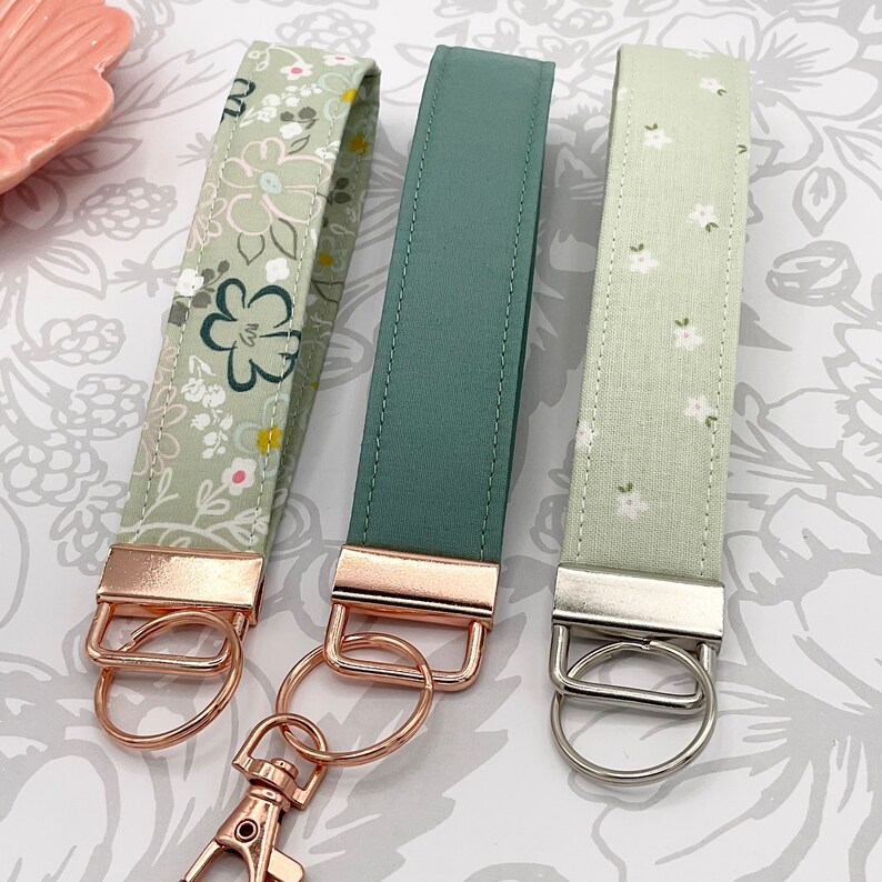 Light Green Keychain Wristlet Wrist Strap Wrist Lanyard - Etsy