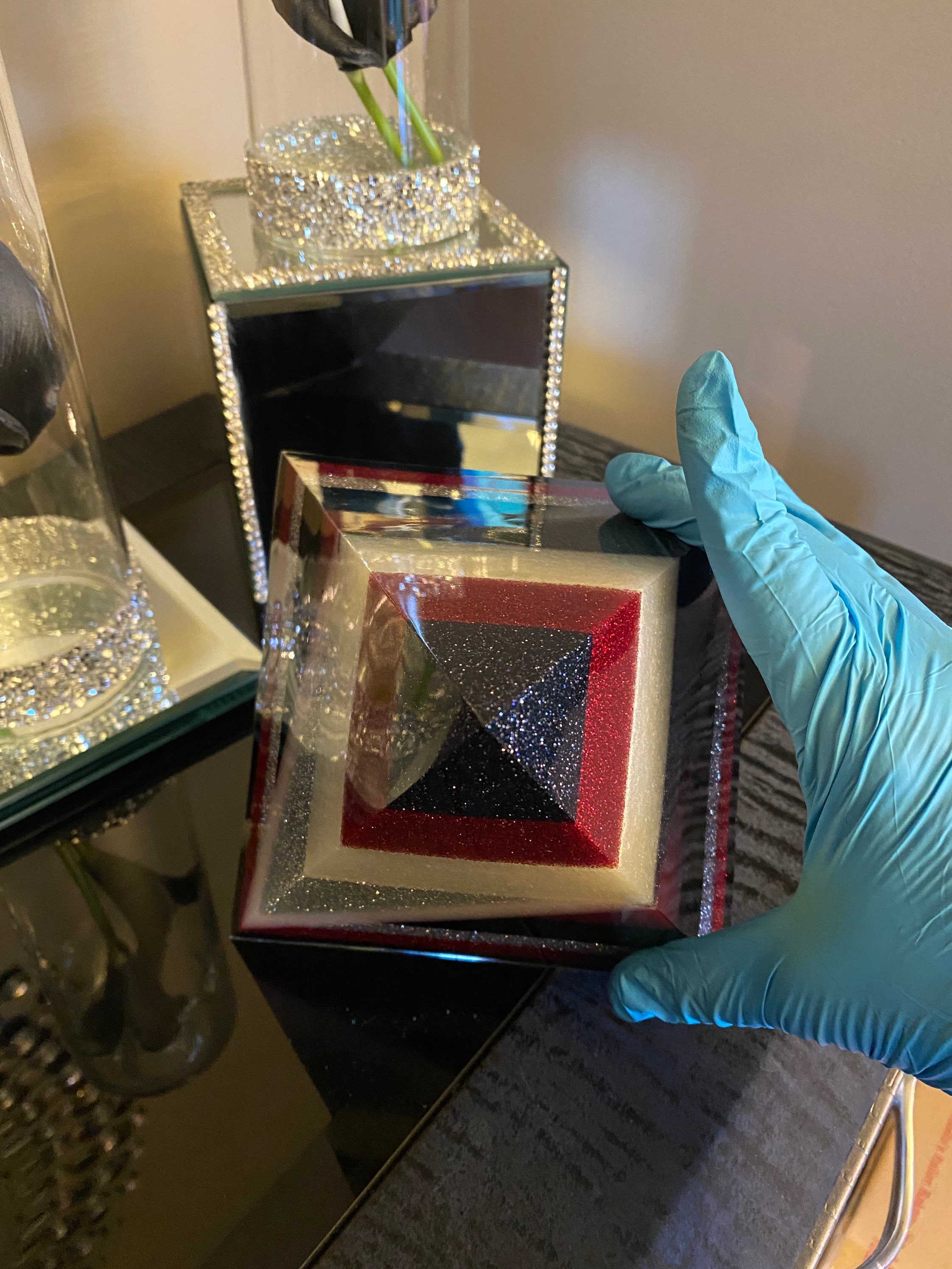 Large Luxe Resin Pyramid W/glitter free Shipping - Etsy