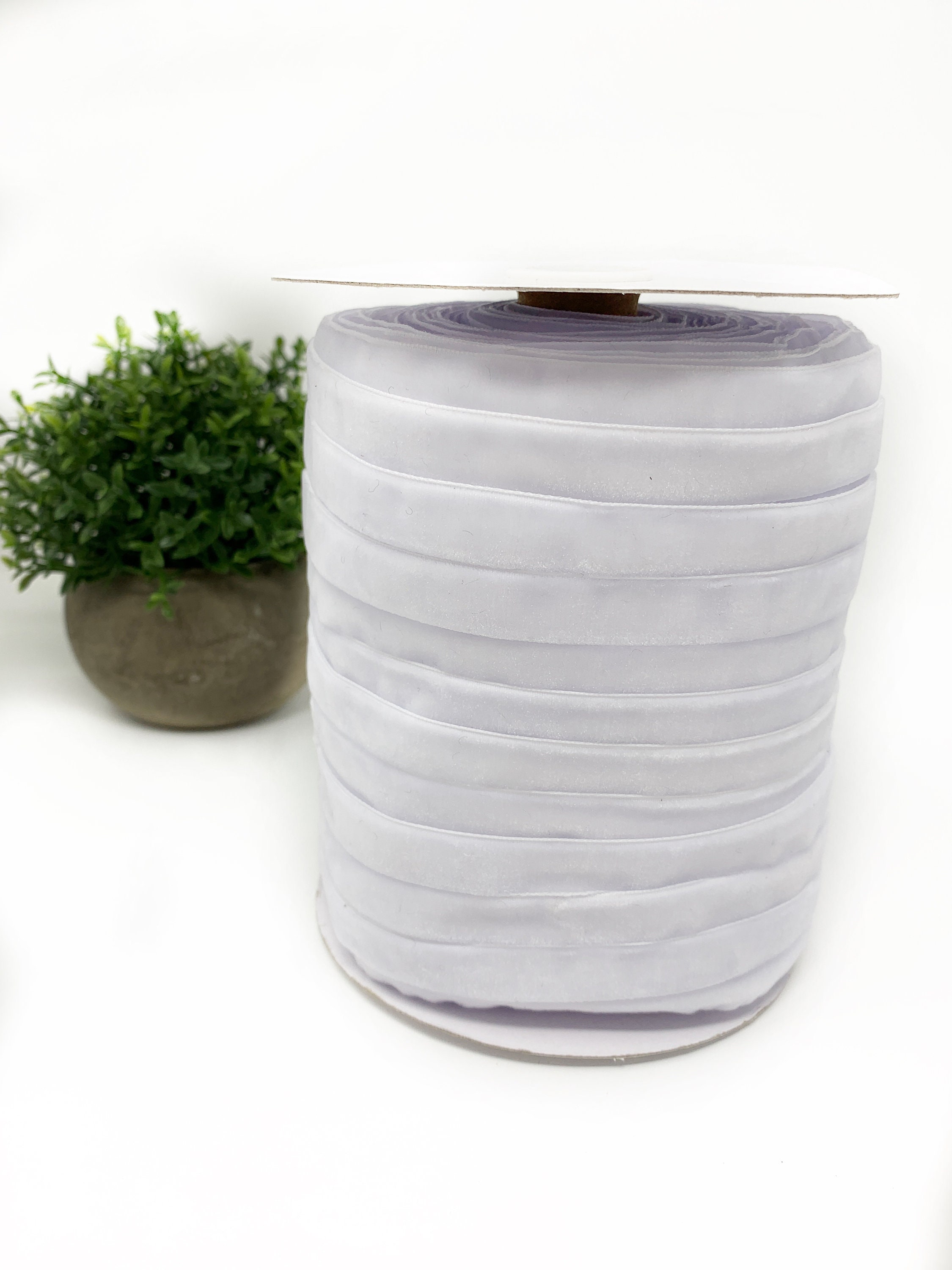 Double sided Velvet ribbon double-faced velvet white velvet | Etsy