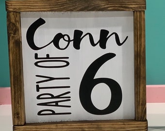 Family Name Party of Sign Family Party of Sign Party of Sign Family of ...