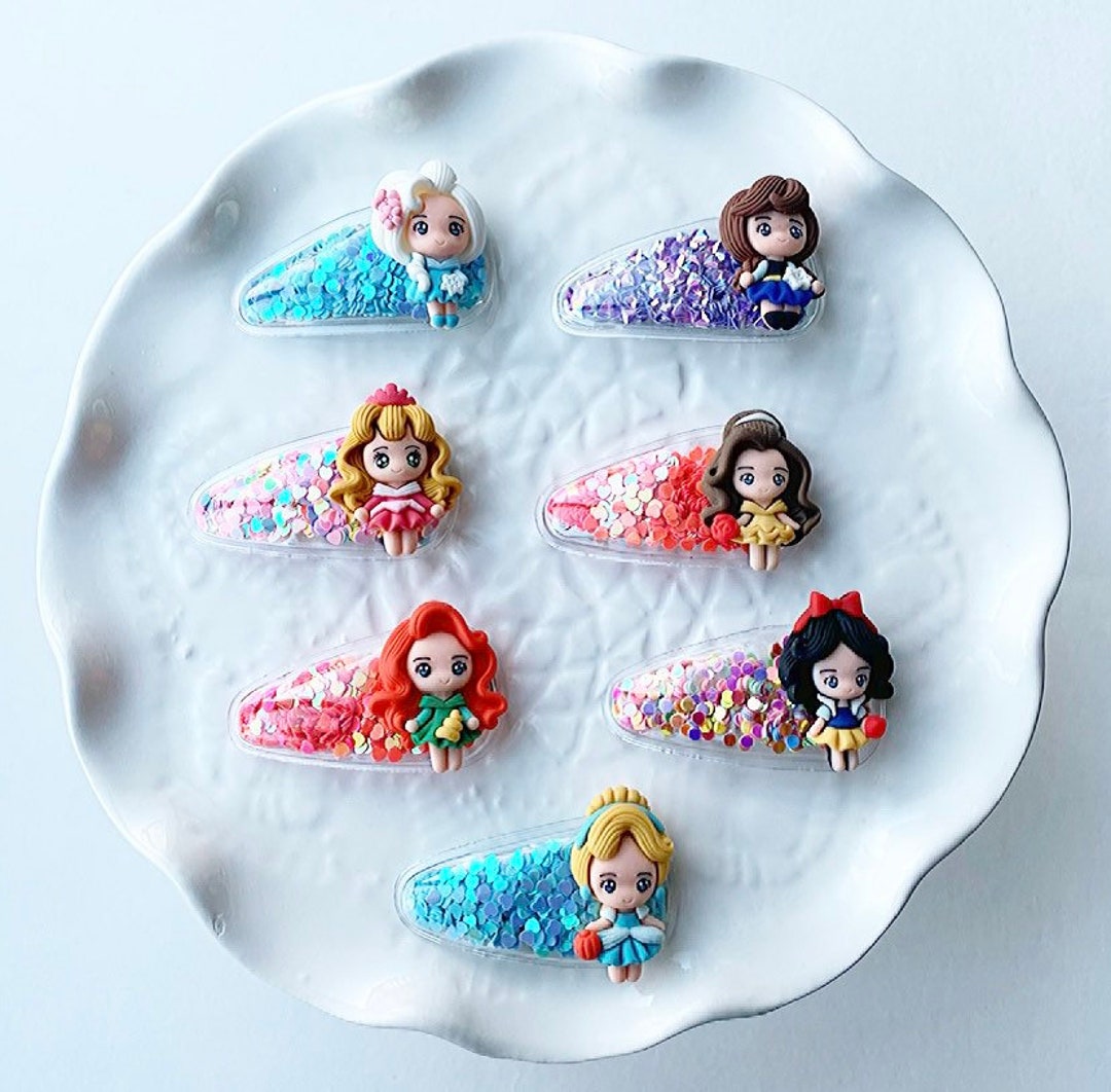 Princess Clip Princess Hair Clip Barrettes Snap Clip Shaker Clip Hair ...