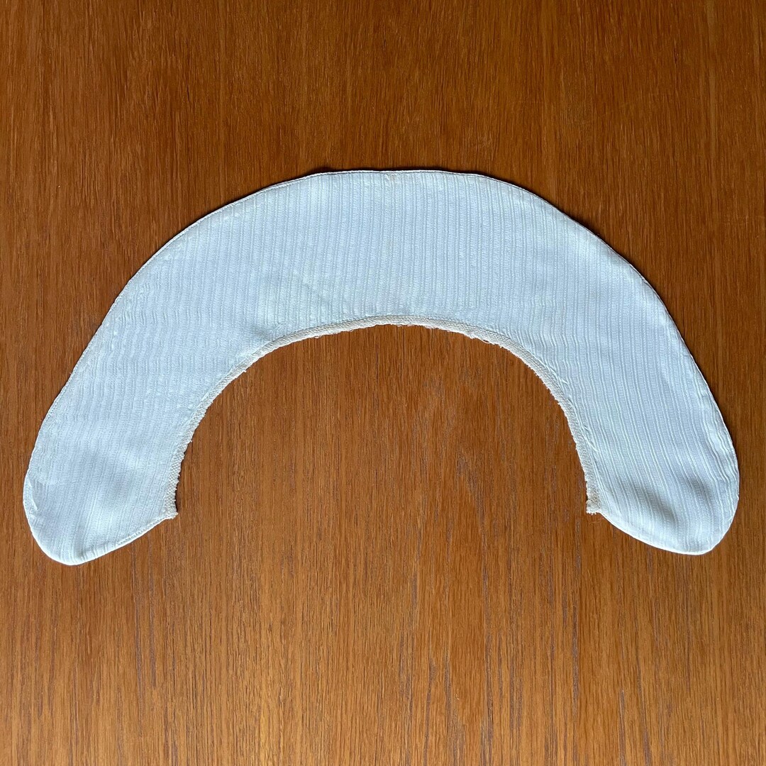 Vintage Detachable Collar White Ribbed Pin Stripe Round Design - Etsy