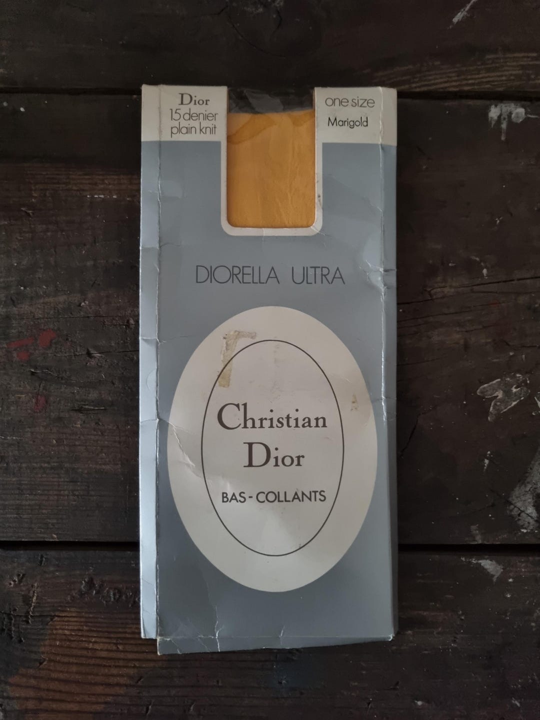 Vintage Dior Diorella Ultra Tights - Marigold, Yellow Orange - Made in ...