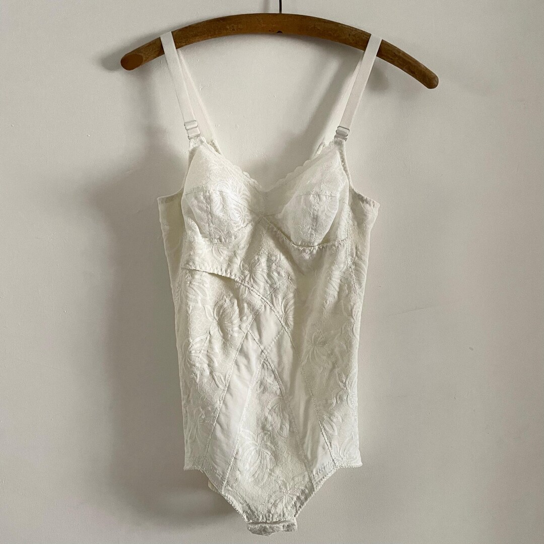 Bodysuit Vintage Lace Berlei Instant Slimming Crossover Design - Etsy