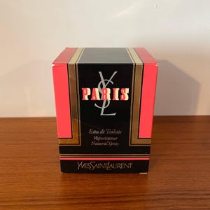 Vintage Perfume Paris by YSL, Very Rare Late 80s Unsealed Eau De ...