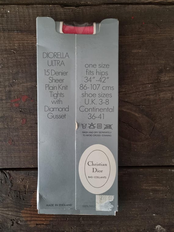Vintage Dior 15 Denier Sheer Diorella Ultra Tights - … - Gem