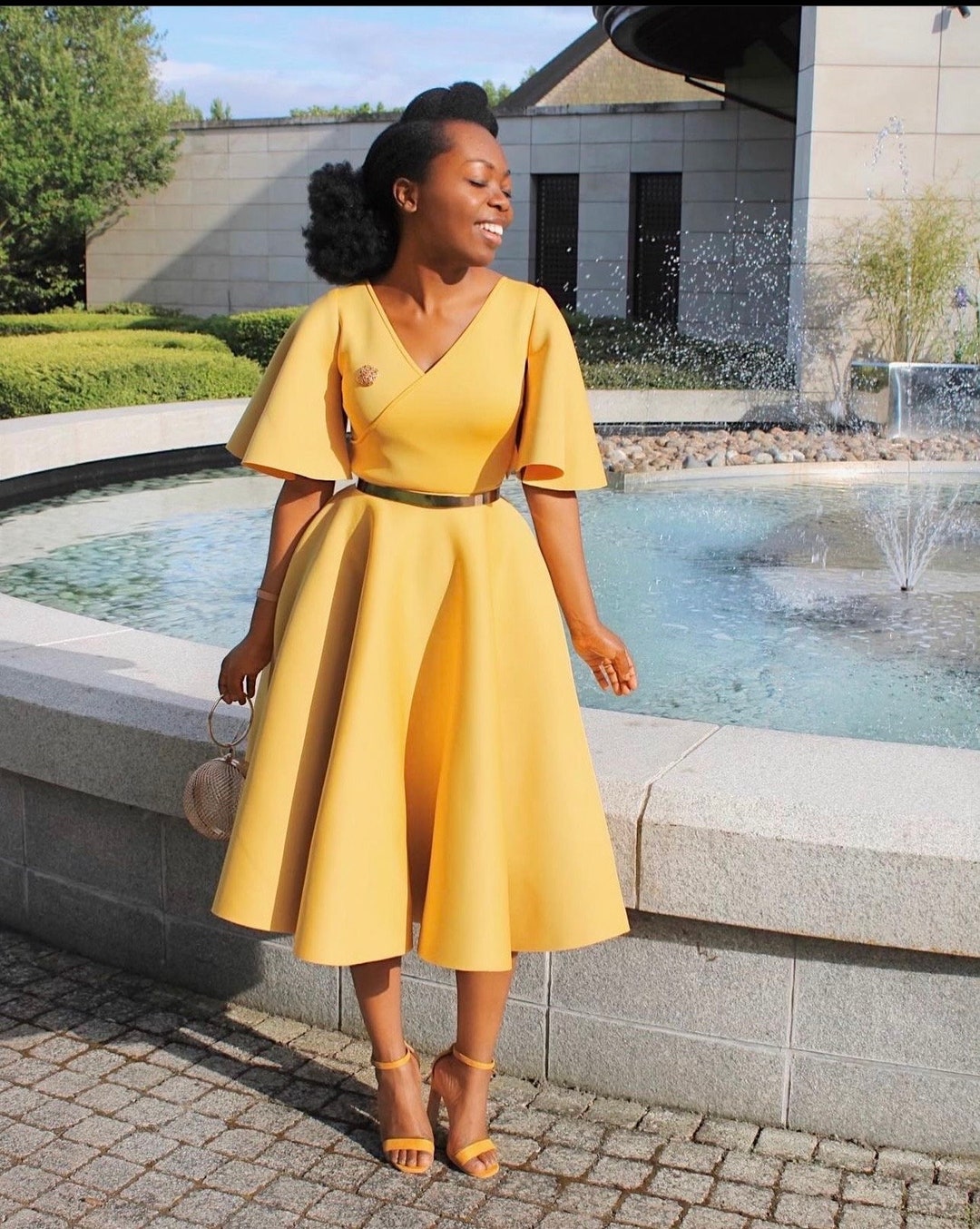 BRIDESMAIDS DRESS Maureen African Goddess Wedding Guest Personalized ...