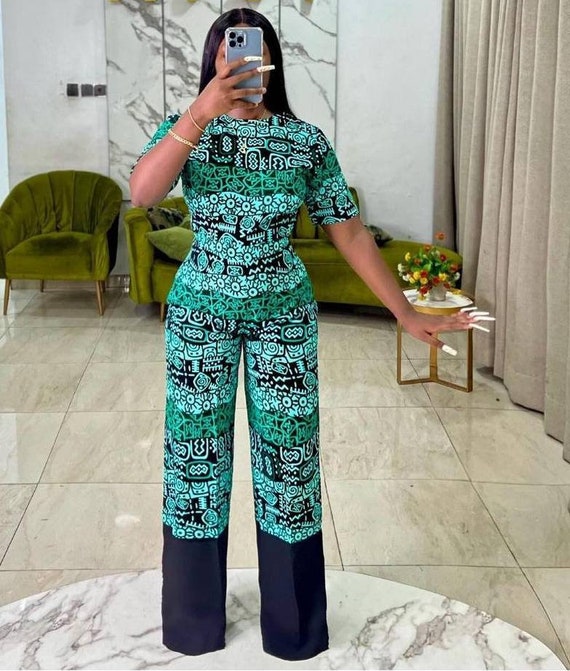 GEE WOMEN PANTS Set African Clothing for Women Anniversary - Etsy