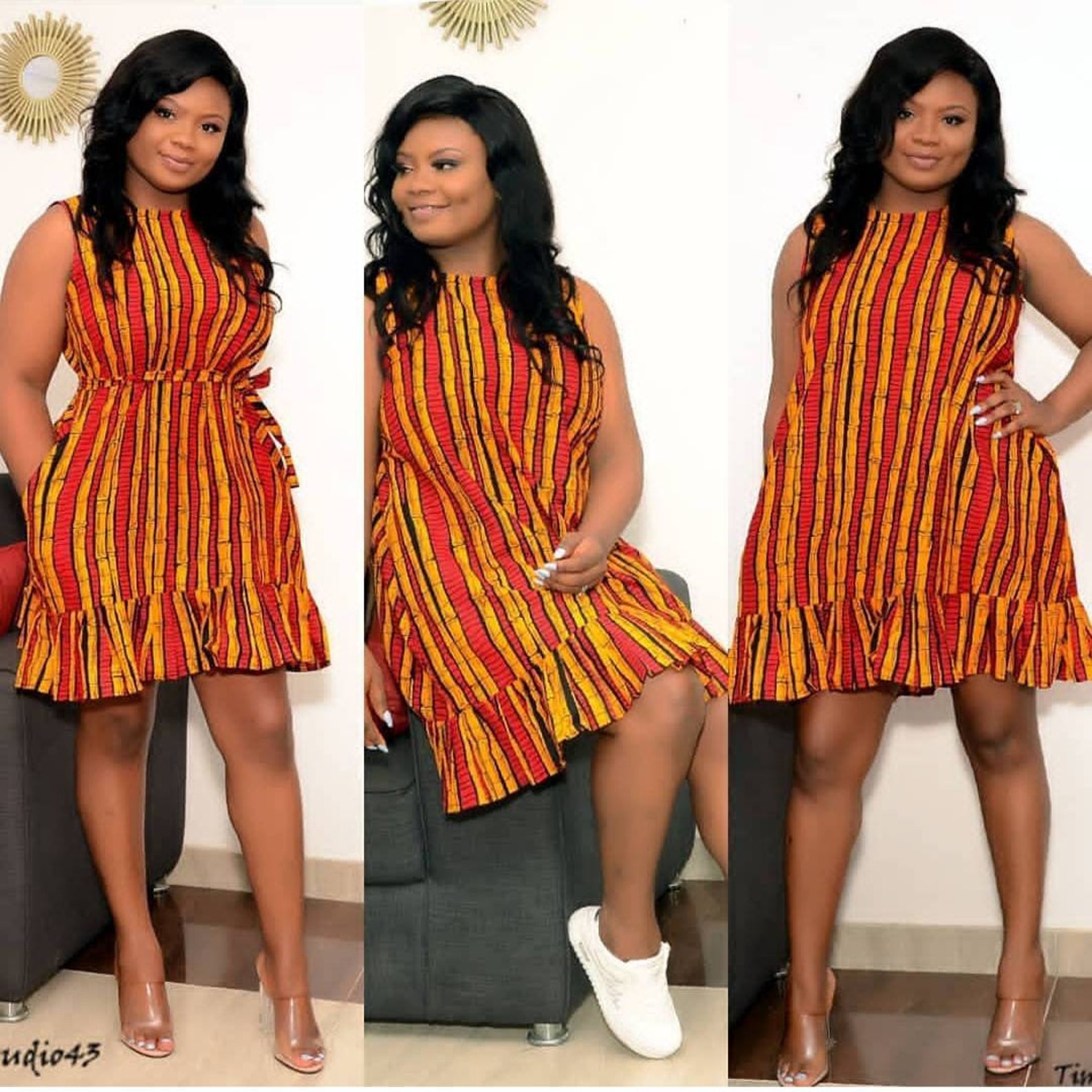 Pero African Print Dress / African Wax Dress / Ankara Dress / - Etsy