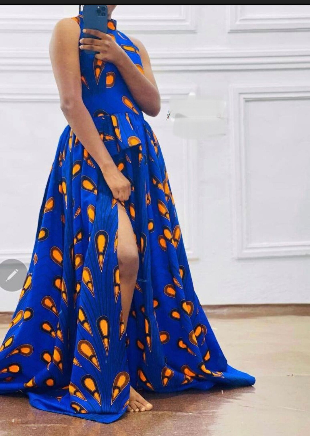 Blue African Clothing for Women, African Dress, African Maxi Dress - Etsy