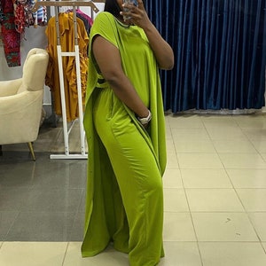 GEE WOMEN PANTS Set, African Clothing for Women, Anniversary Gift, 2 ...