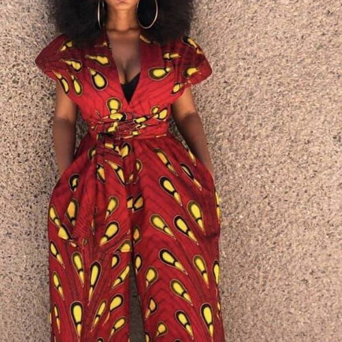 Anu African Infinity Jumpsuit Ankara Jumpsuit Women Etsy