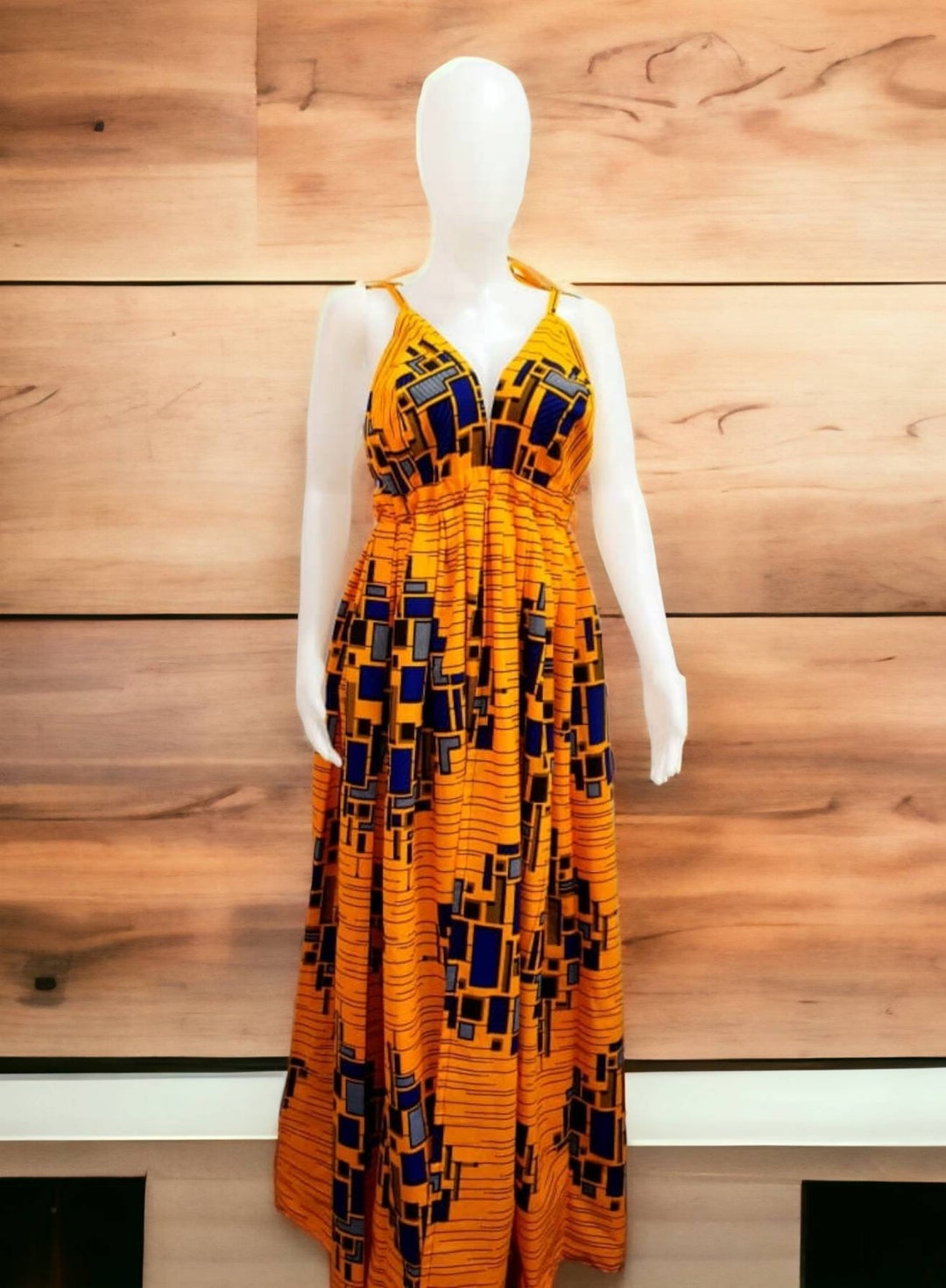 Semmy Bralette Dress, African Maxi Dress, African Clothing for Women ...