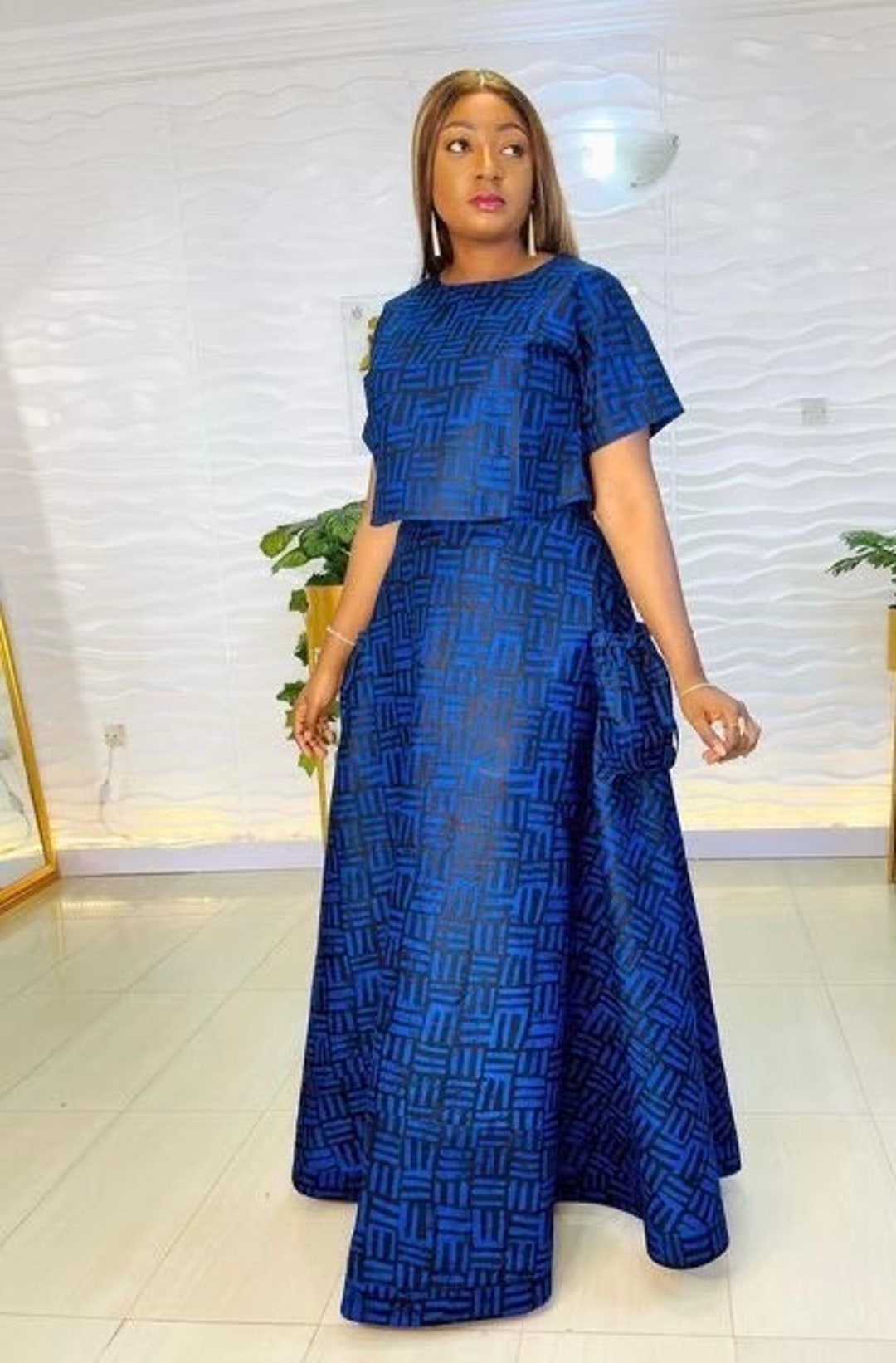 African Crop Top and Maxi Skirt African Clothing for Women Gifts for ...
