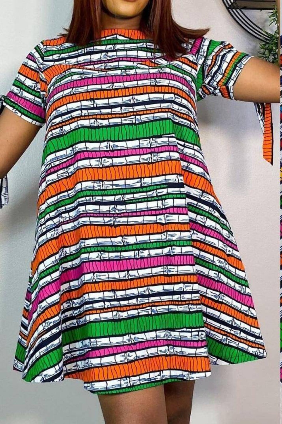 AFRICAN SHIFT DRESS Leylah African Short Dress African - Etsy