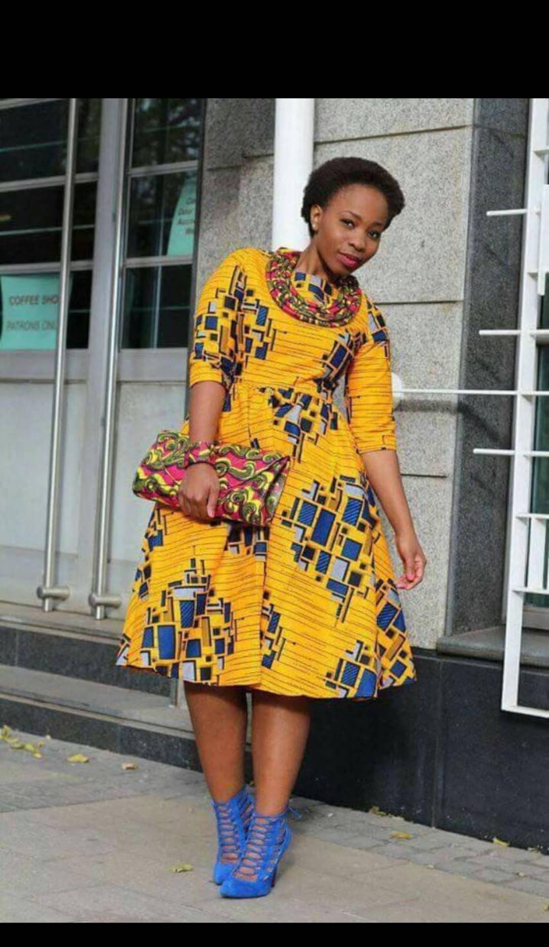 Keke African Dress / African Short Dress / Ankara Dress / African Print ...