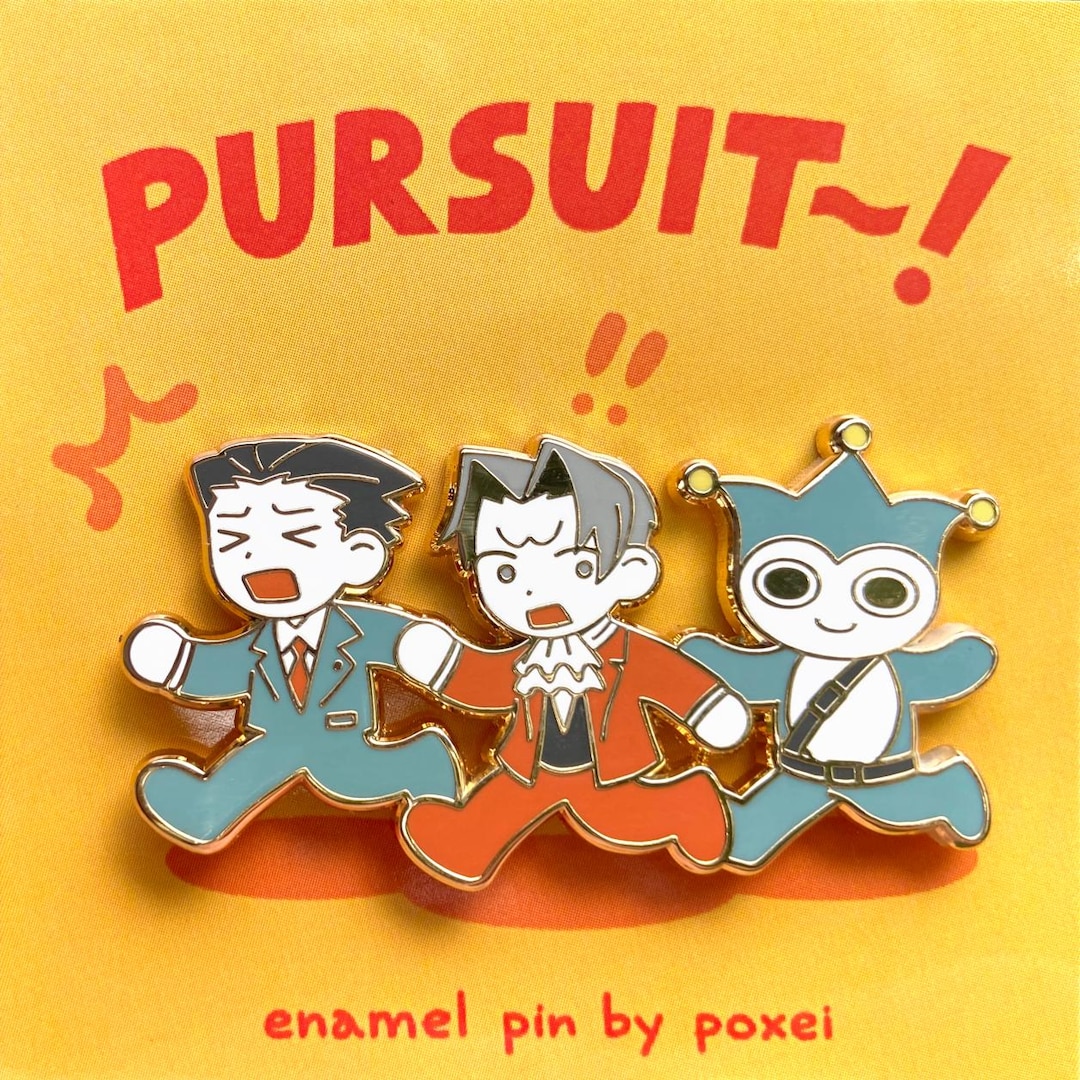 Ace Attorney Pursuit~! Enamel Pin - Etsy