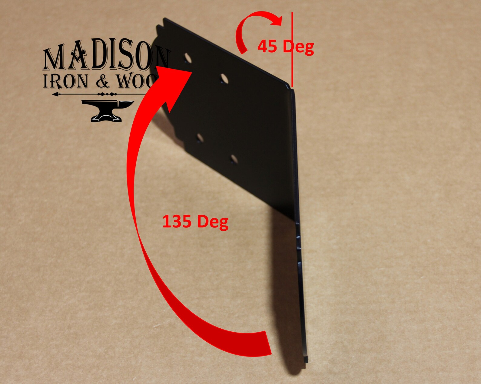 45 Degree / 135 Degree Bent Brackets for Wood Post /for - Etsy