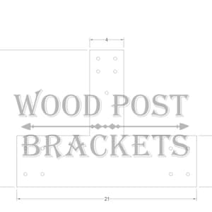 T Bracket for 8 Cross Post and 6 Vertical Post, Industrial Design T ...