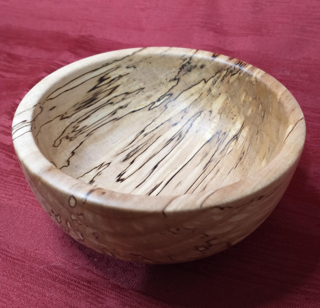 Spalted Hard Maple Bowl Dish Wood Turning - Etsy
