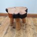 Rustic Log-ring Stool: Unique Handmade Furniture With Country Charm ...