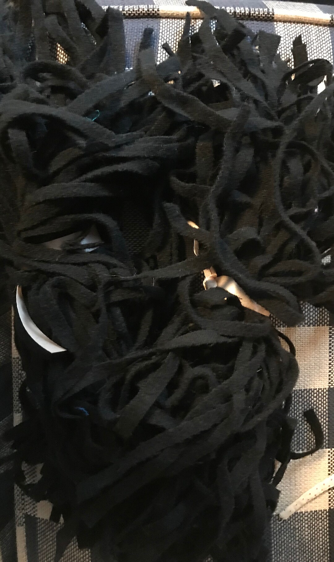 120 LONG Black 8 Wool Rug Hooking Strips Cutter - Etsy