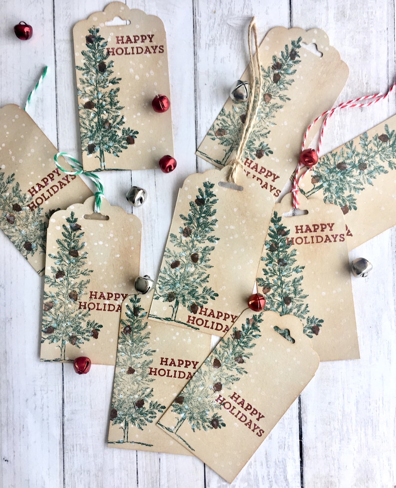 Set of Tags,christmas Gift Tags, Xmas Gift Tags, Tags, Rustic Gift Tags ...
