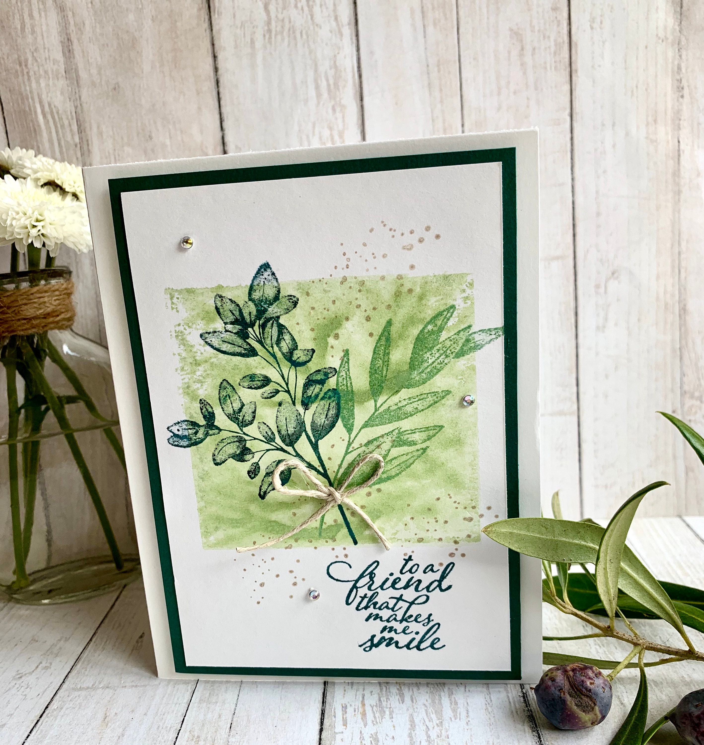 Olives, Ferns, Friendship Cards, Greenery, Handmade , Cards, Forever ...