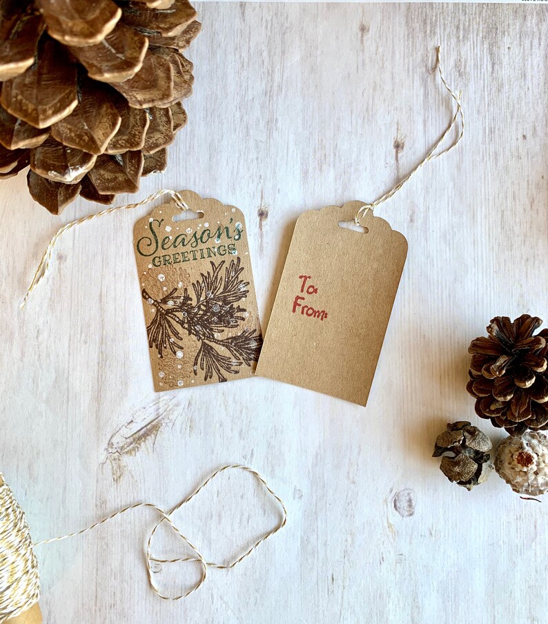 Set of Tagschristmas Gift Tags Xmas Gift Tags Tags Rustic - Etsy
