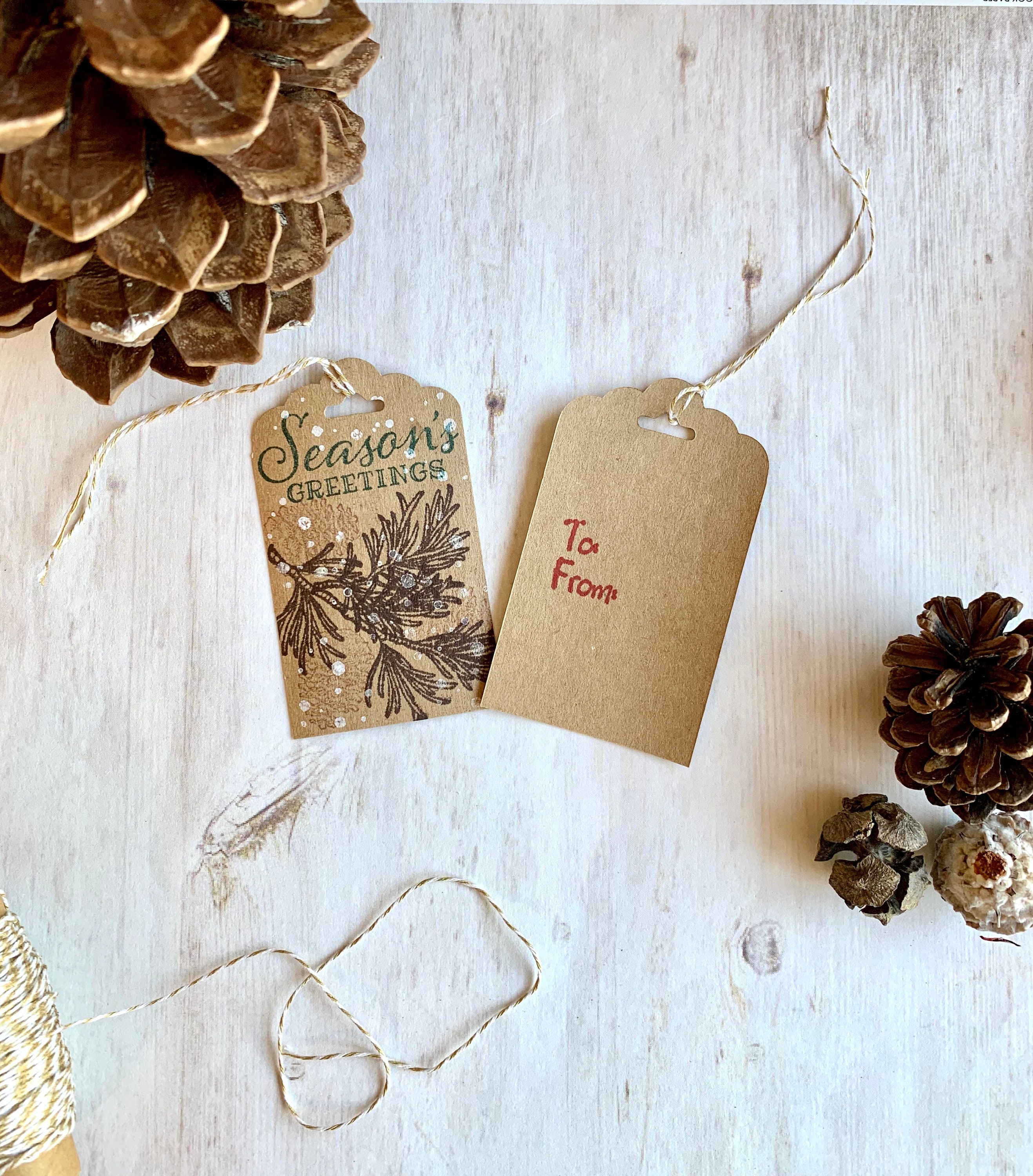 Set of Tagschristmas Gift Tags Xmas Gift Tags Tags Rustic - Etsy