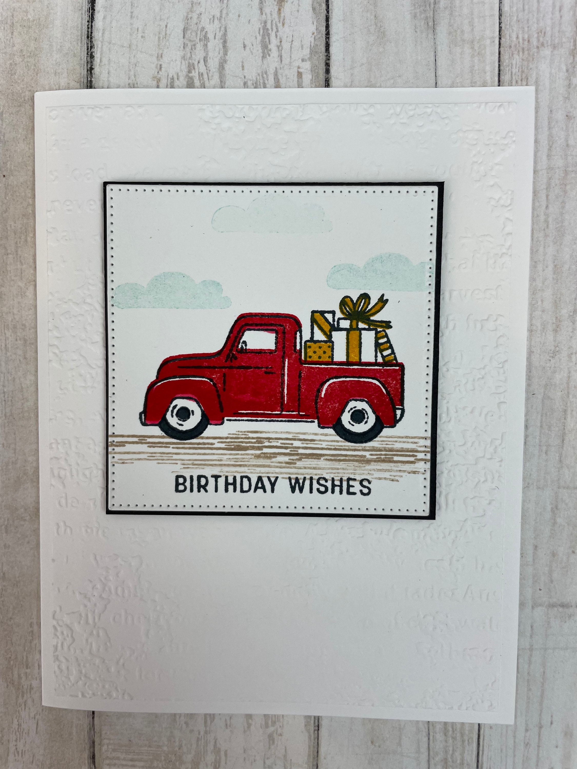 Happy Birthday Card With Trucks - Etsy