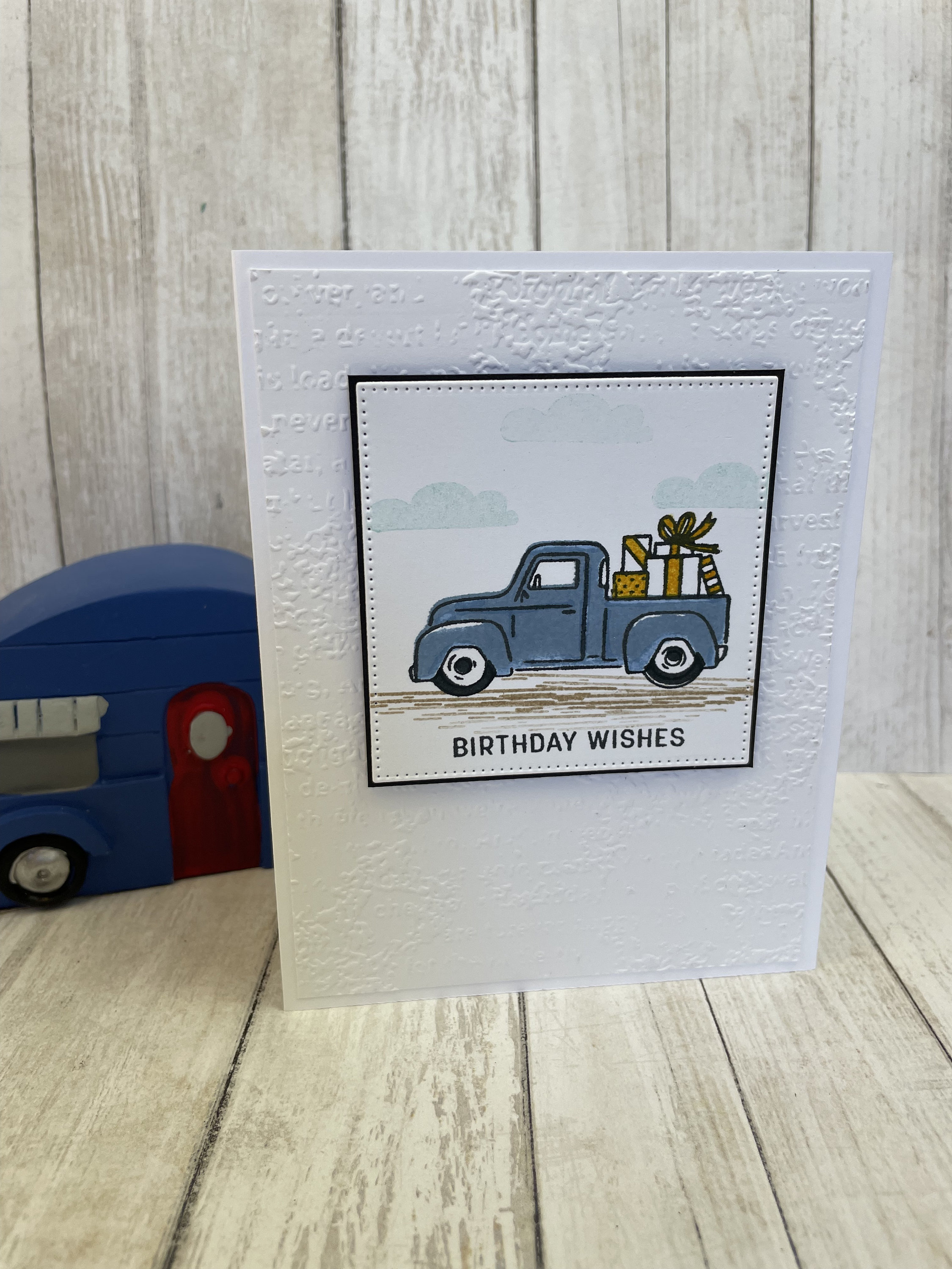 Happy Birthday Card With Trucks - Etsy