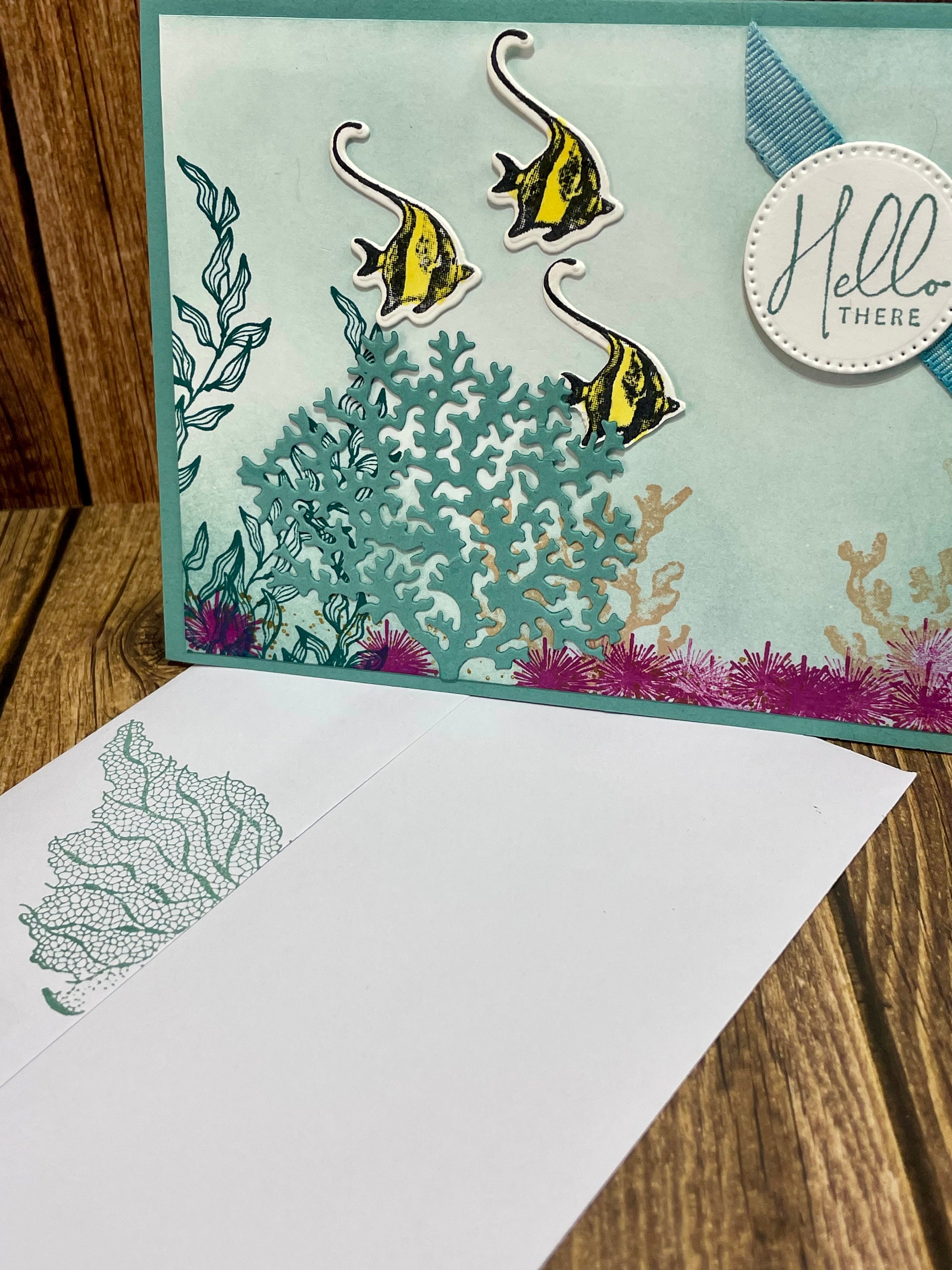 Blank Cards, Ocean Themed Cards, Fish, Stamping Up, Coral Reefs - Etsy