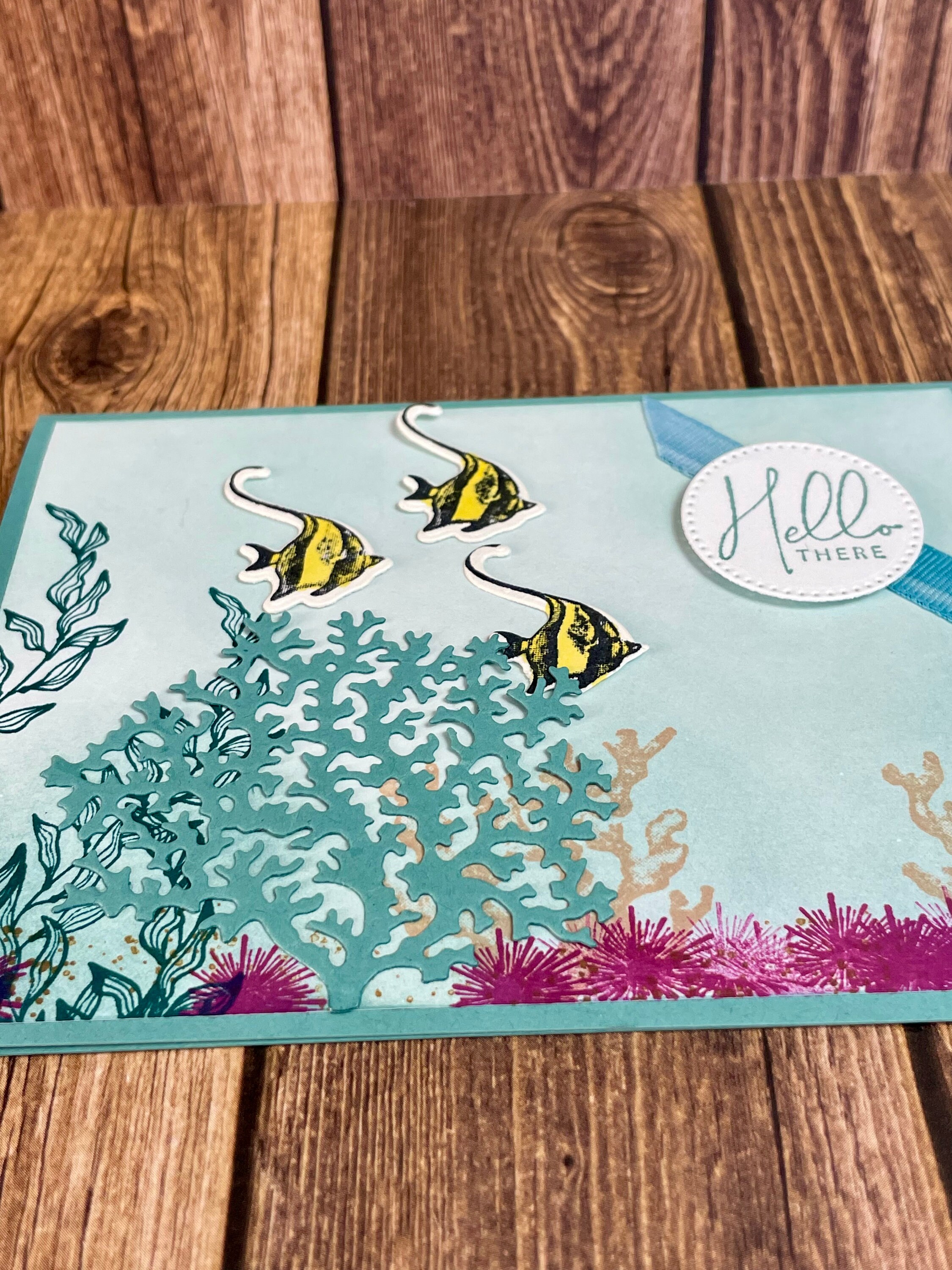 Blank Cards, Ocean Themed Cards, Fish, Stamping Up, Coral Reefs - Etsy