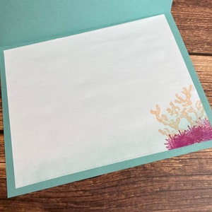 Blank Cards, Ocean Themed Cards, Fish, Stamping Up, Coral Reefs - Etsy