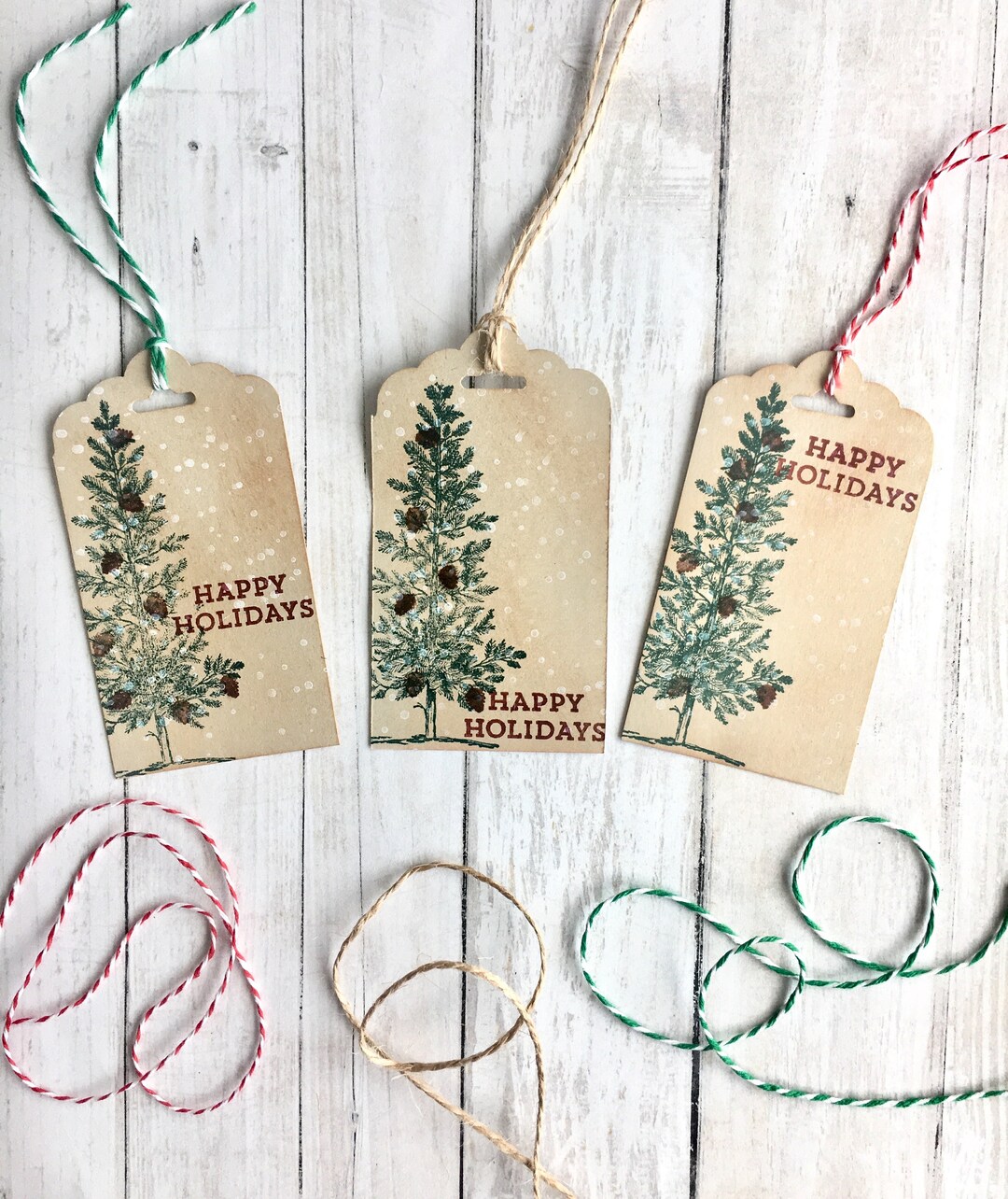Set of Tags,christmas Gift Tags, Xmas Gift Tags, Tags, Rustic Gift Tags ...