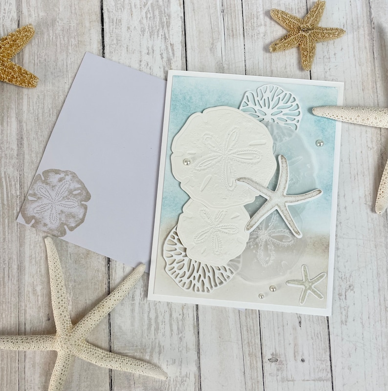 Sand Dollar, Star Fish , Ocean, Sea Shells, Stampin' Up, Blank - Etsy