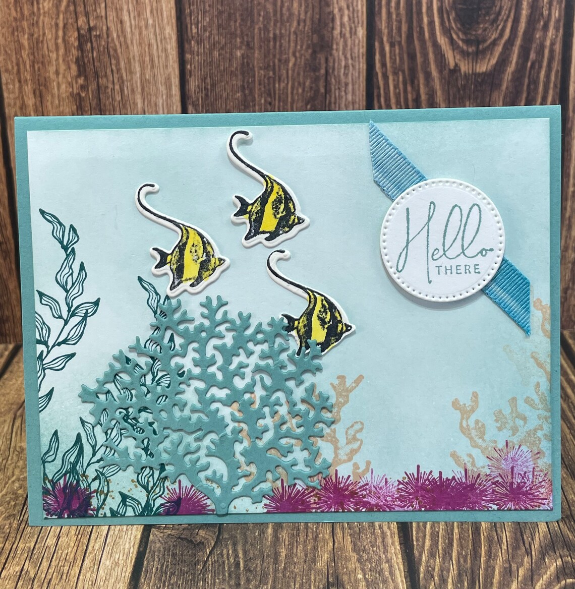 Blank Cards, Ocean Themed Cards, Fish, Stamping Up, Coral Reefs - Etsy