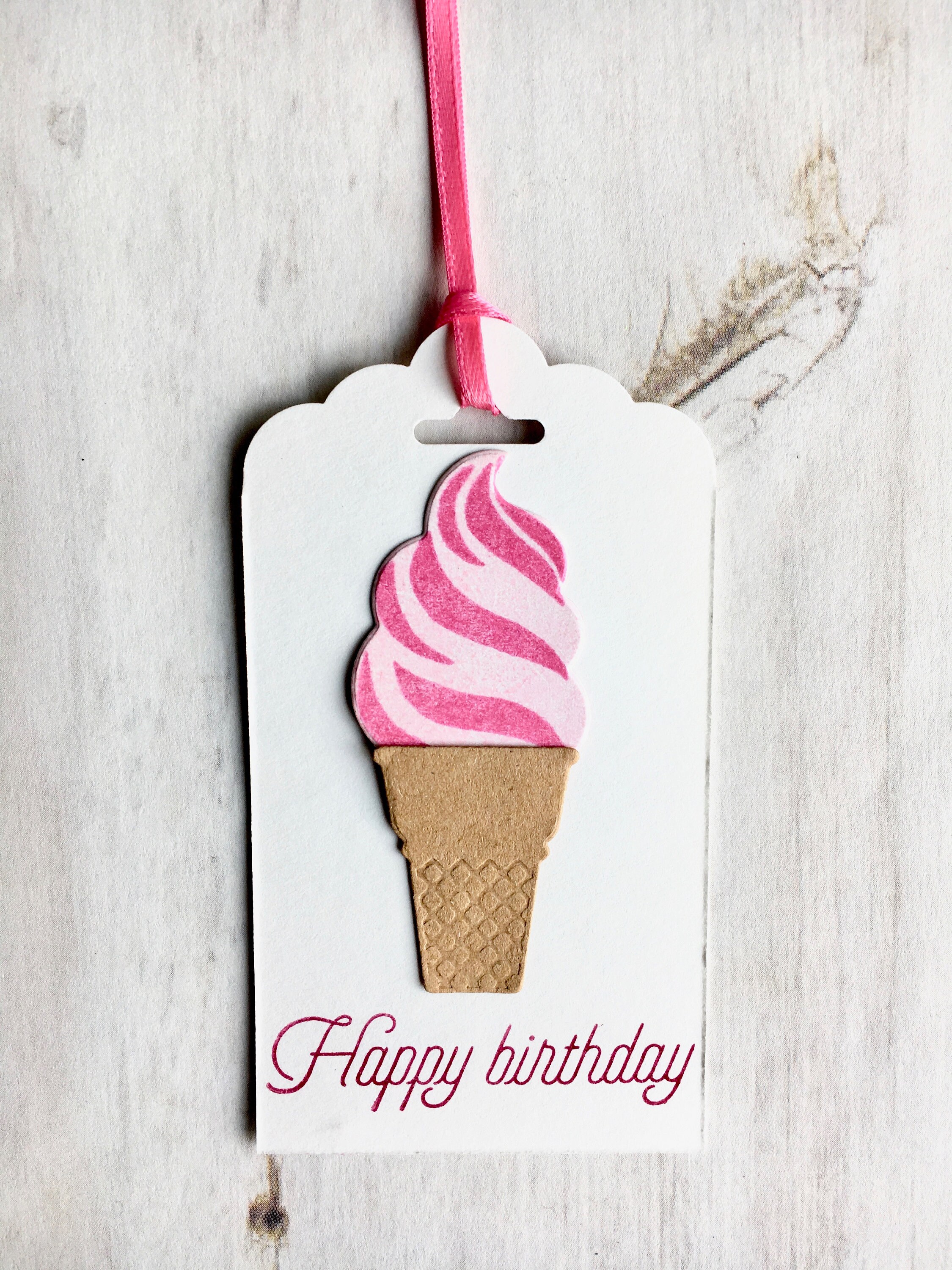 Happy Birthday Gift Tags Gift Tags Birthday Ice Cream - Etsy