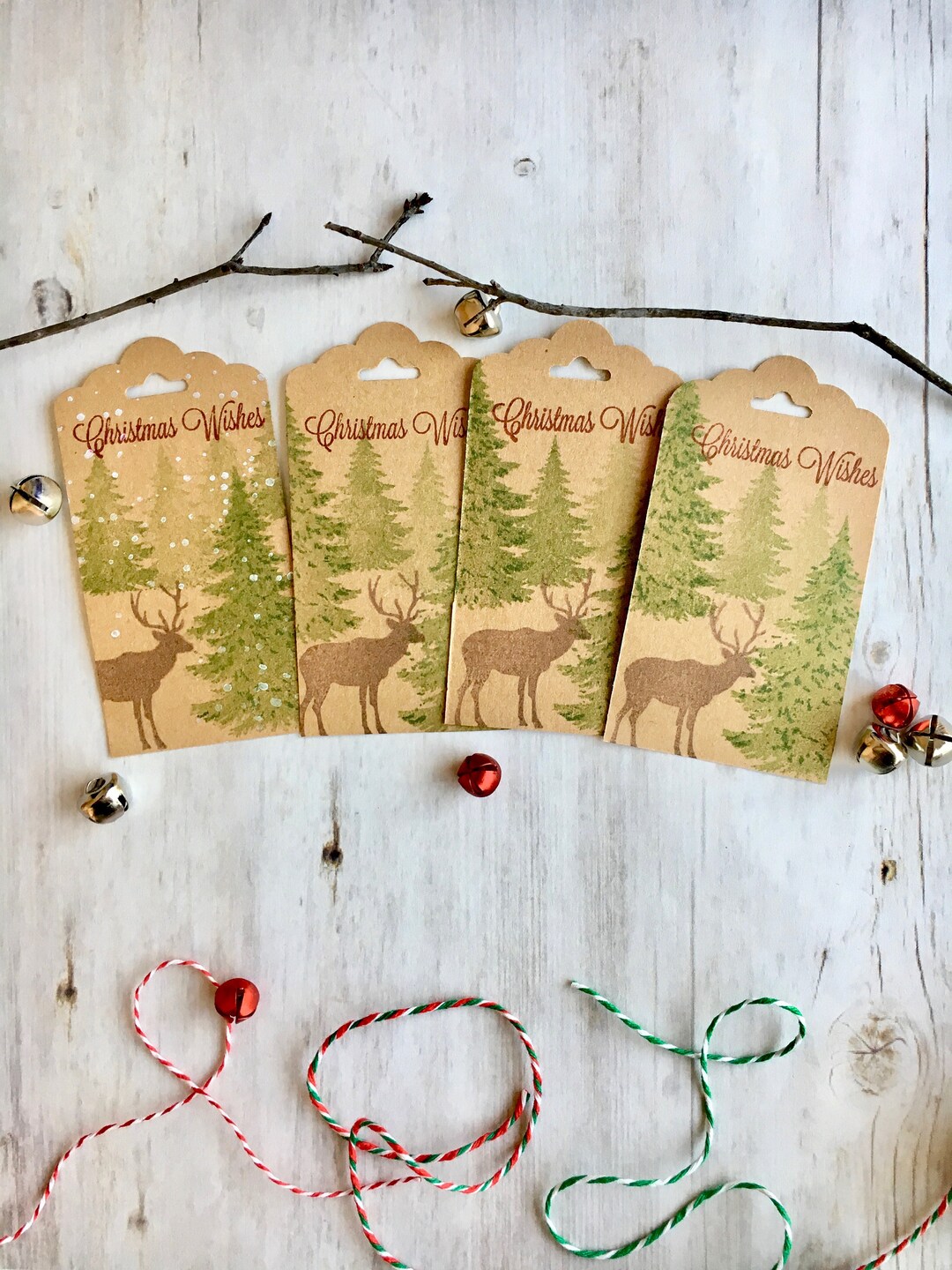 Set of Tags,christmas Gift Tags, Xmas Gift Tags, Tags, Rustic Gift Tags ...