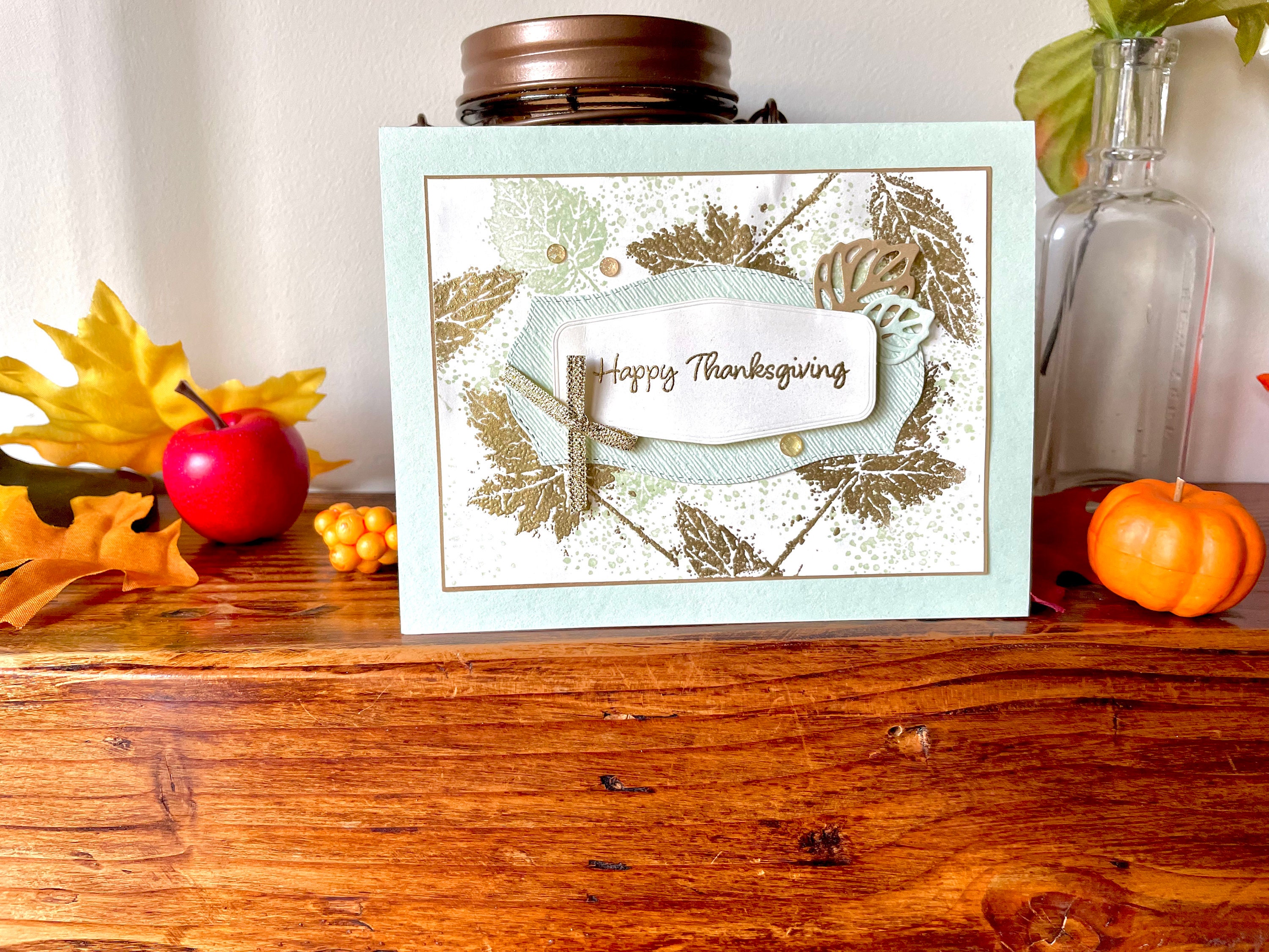Thanksgiving Cards Holiday Card Handmade Thanksgiving Card - Etsy