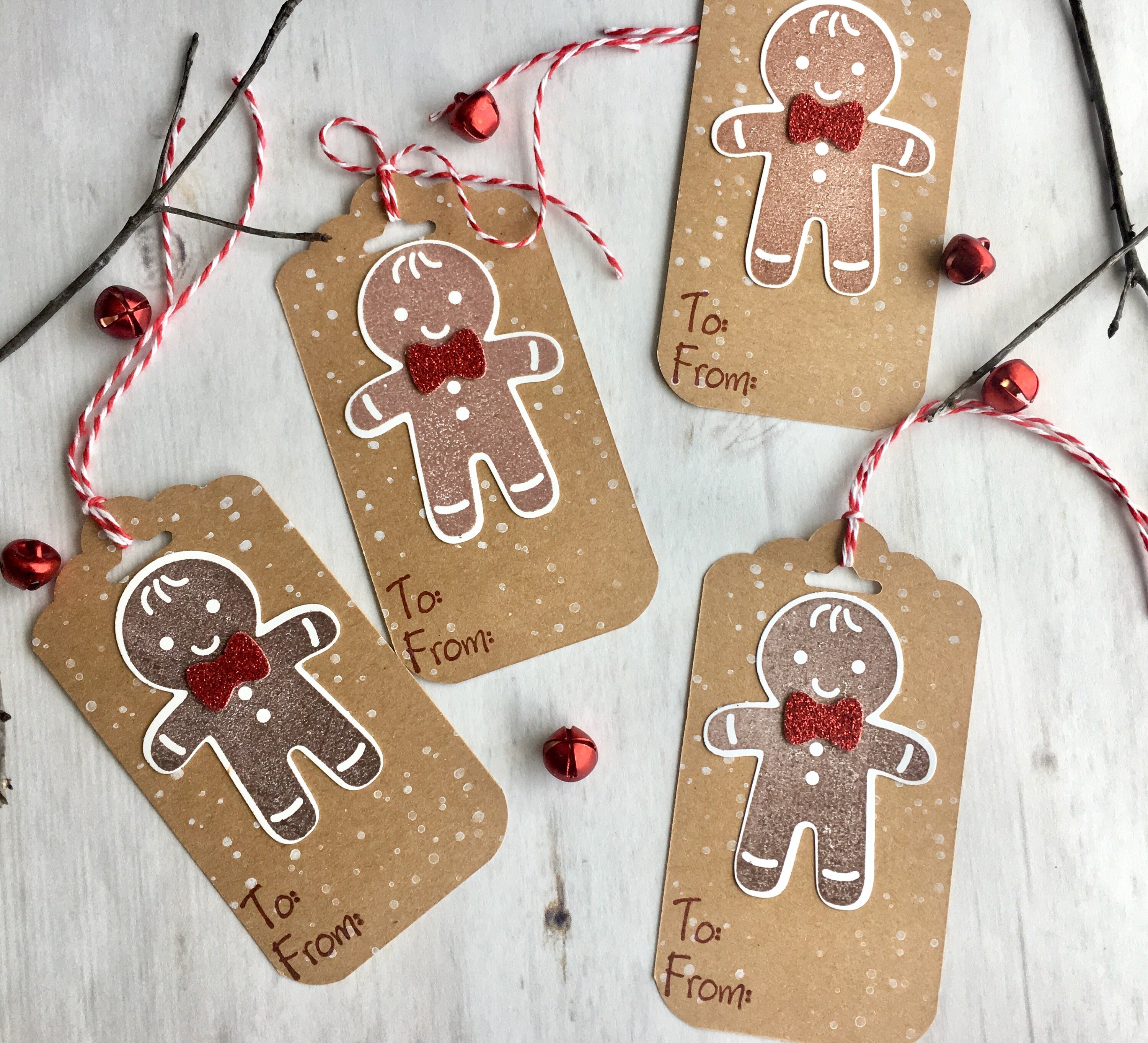 Set of 4 Gift Tags, Set of Gift Tags, Christmas Gift Tags, Holiday Gift ...