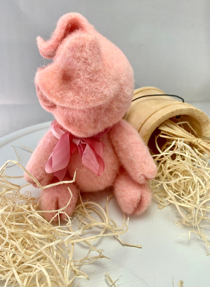 Needle Felted Pig - Etsy