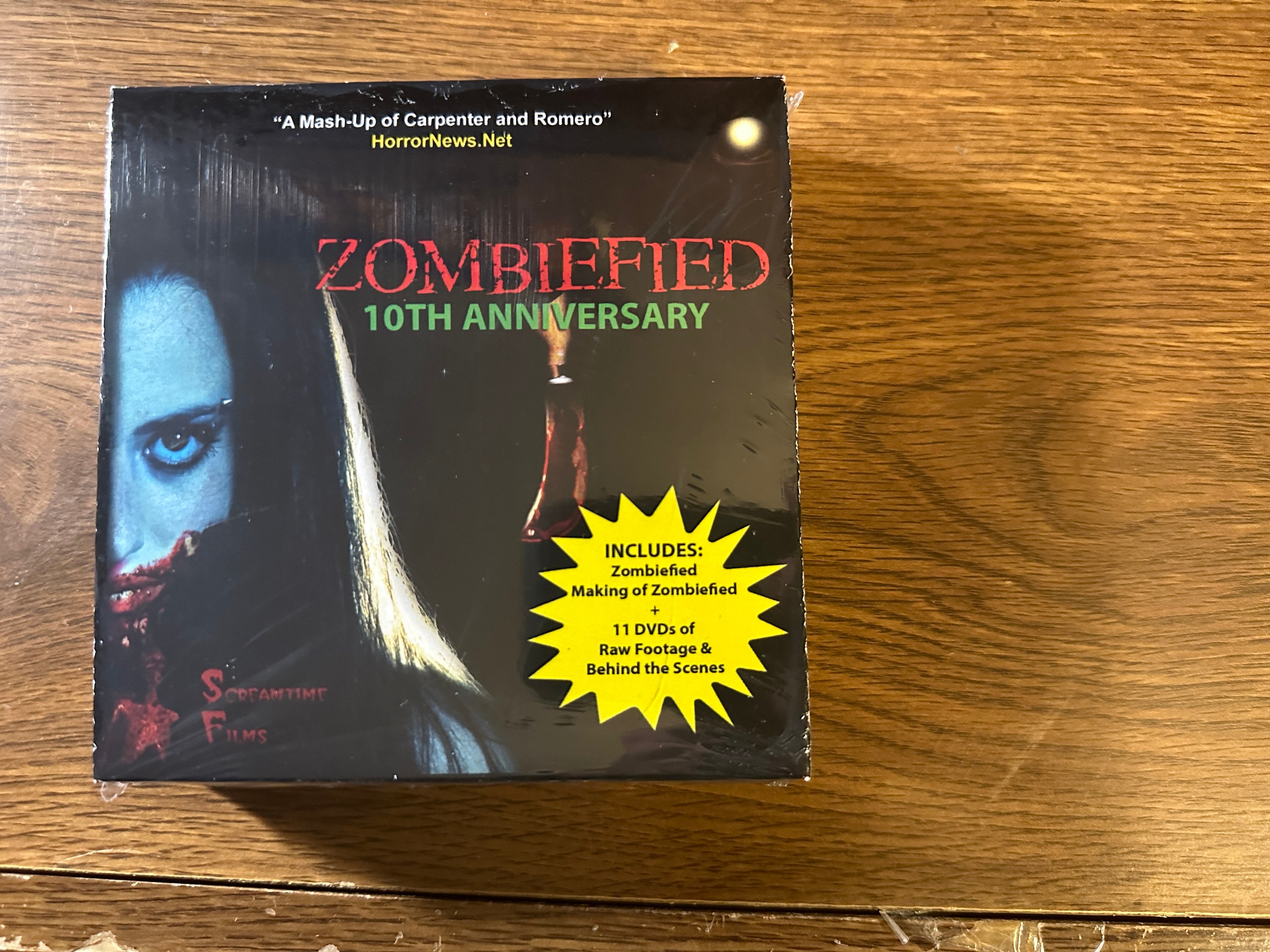 Zombiefied - 10th Anniversary 13 DVD LED SCREAMBOX - New & Sealed ...