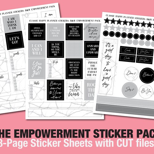 24 Quote Stickers Printable Positive Affirmations Quotes | Etsy